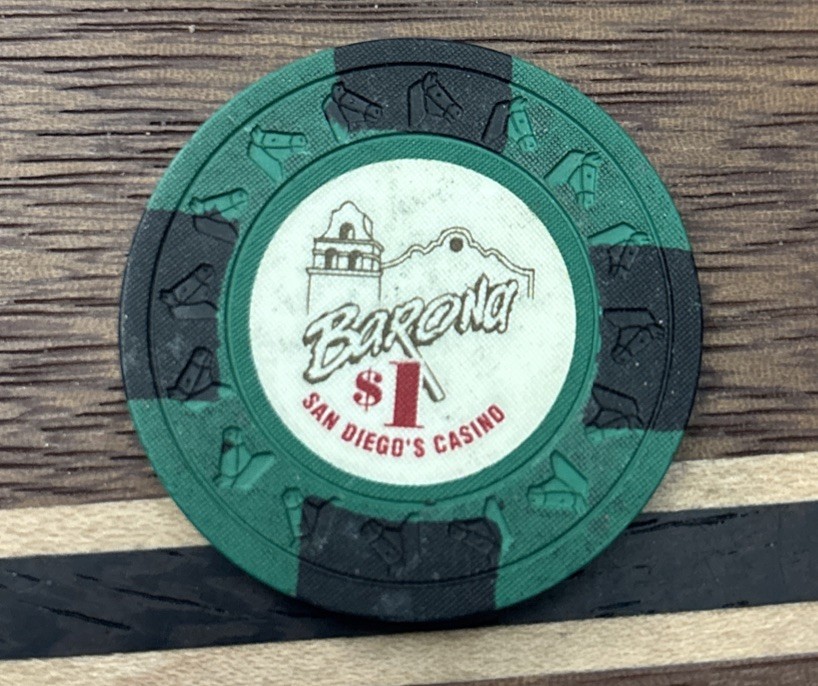 BARONA CASINO $1 Casino Chip SAN DIEGO California | eBay