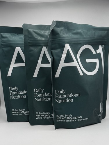 3 Pk - AG1 Athletic Greens Powder Pouch 12.7 oz Each 01/26 Priced To ...
