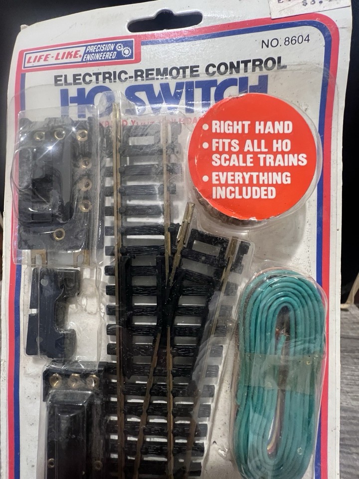 NOS Train accessories HO scale Remote switches, 9" tracks, control box ...