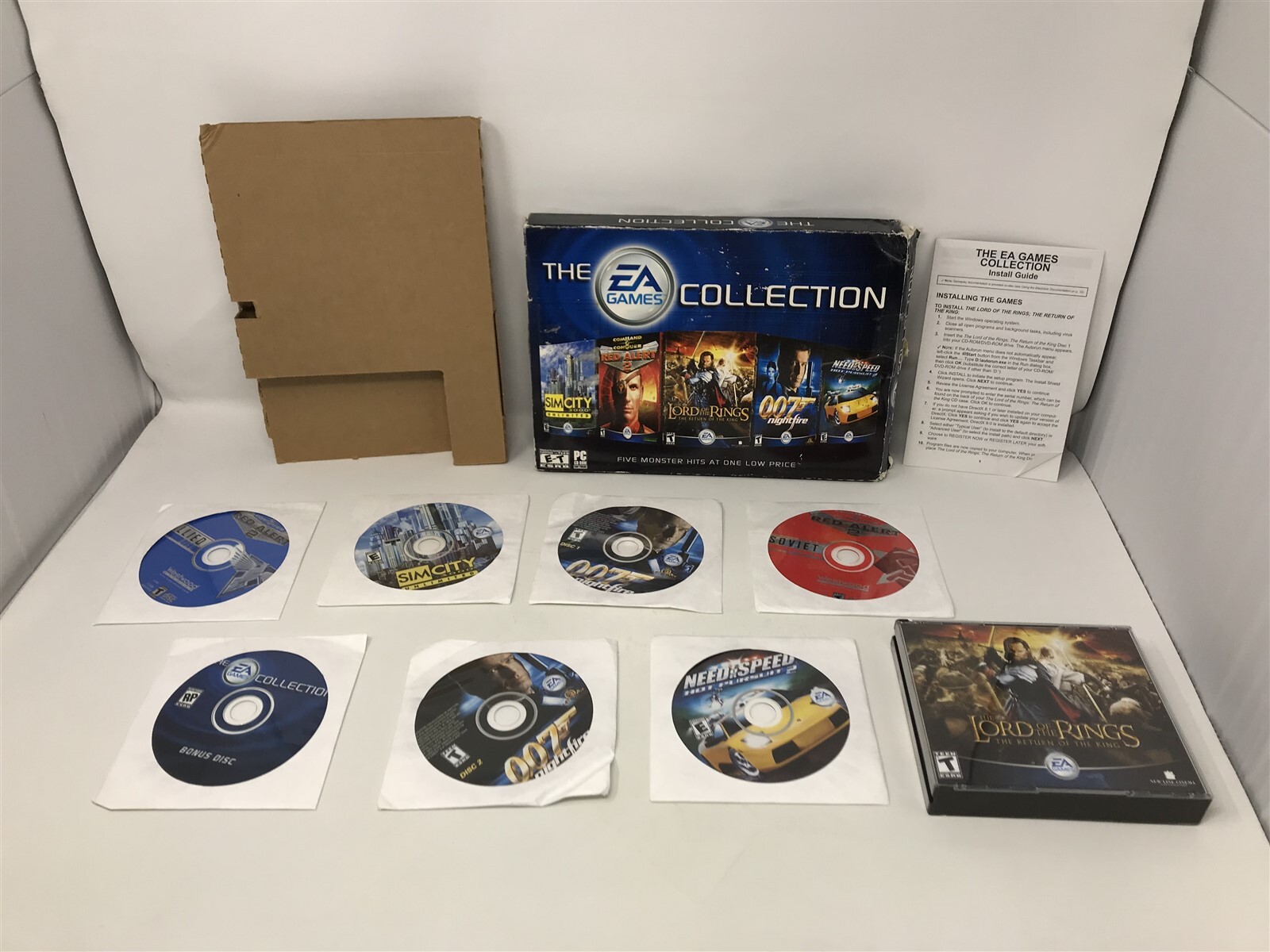 The EA games Collection Pc cd Game Need for speed sim city.007.Lord of ...
