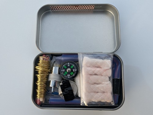EDC Survival Kit in a Tin for Emergency, Camping, Hiking, Disaster ...