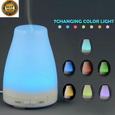 LED Light Ultrasonic Aroma Diffuser Essential Oil Mist Humidifier ...