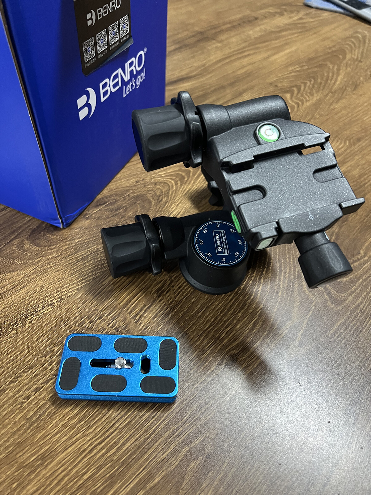 Benro GD3WH 3-way Geared Head Tripod Head | Aluminum | Pan/tilt Head ...