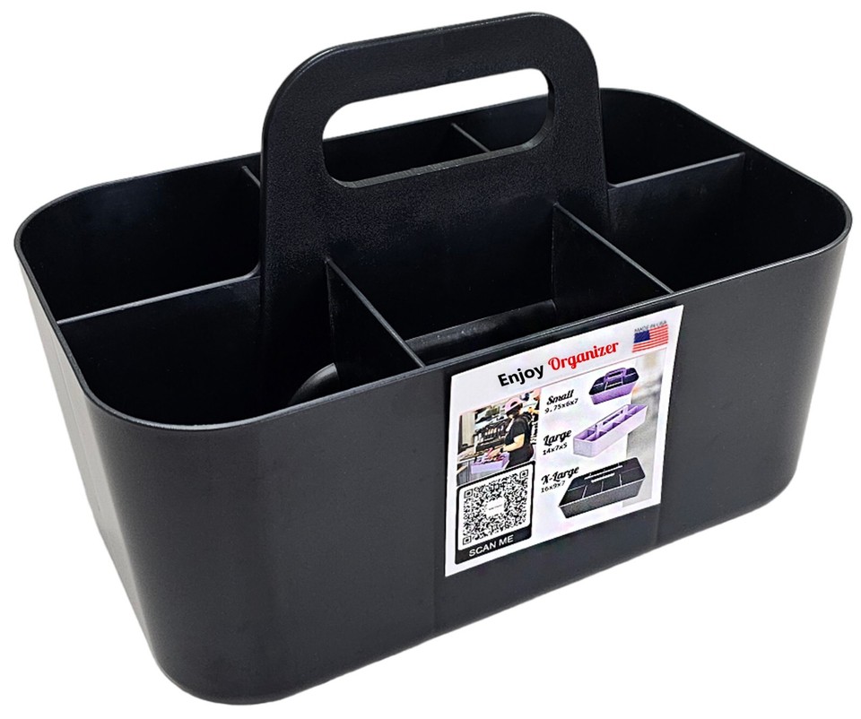 Small Stackable and Portable Simple 6-Compartment Caddy - Made In USA ...