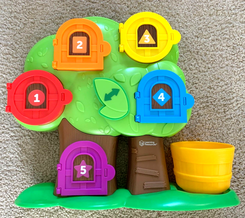 LEARNING RESOURCES HIDE & SEEK LEARNING TREEHOUSE NUMBER GAMES TOY ...