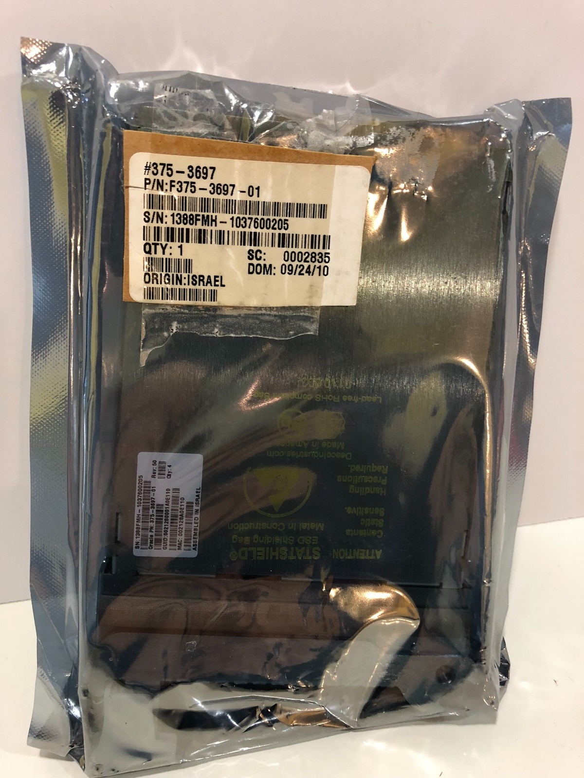 Sun Infiniband Dual Port 4x QDR PCIe Express Module HCA M2 375-3697-01 ...