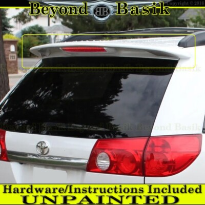 For 2004-05 2006 2007 2008 2009 2010 Toyota Sienna Spoiler Wing W/LED ...