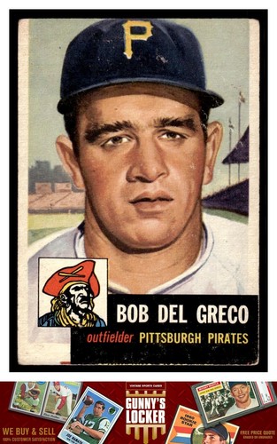 1953 Topps Bob Del Greco 48 Pittsburgh Pirates | eBay