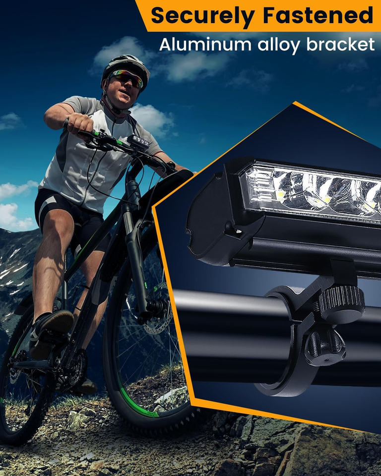 Bright Bike Light for Night Riding, 9000 Lumen Bicycle Light High Beam ...