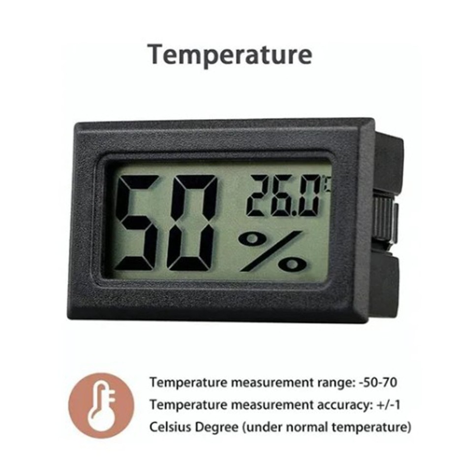Temperature Meter Digital Display Thermometer LCD Display 1.5V For ...