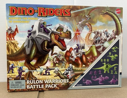 Mattel Dino-Riders Purple Rulon Warriors Green Valorians 20-Piece Set ...