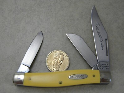 Schrade- Walden- N.Y.- U.S.A.- Everlastingly Sharp- Yellow- Pocket ...