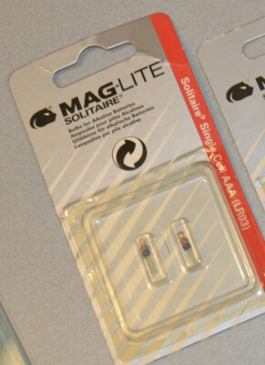 (PRL) MAGLITE BULBS REPLACEMENT LAMPS AAA SINGLE CELL LAMPADINA ...