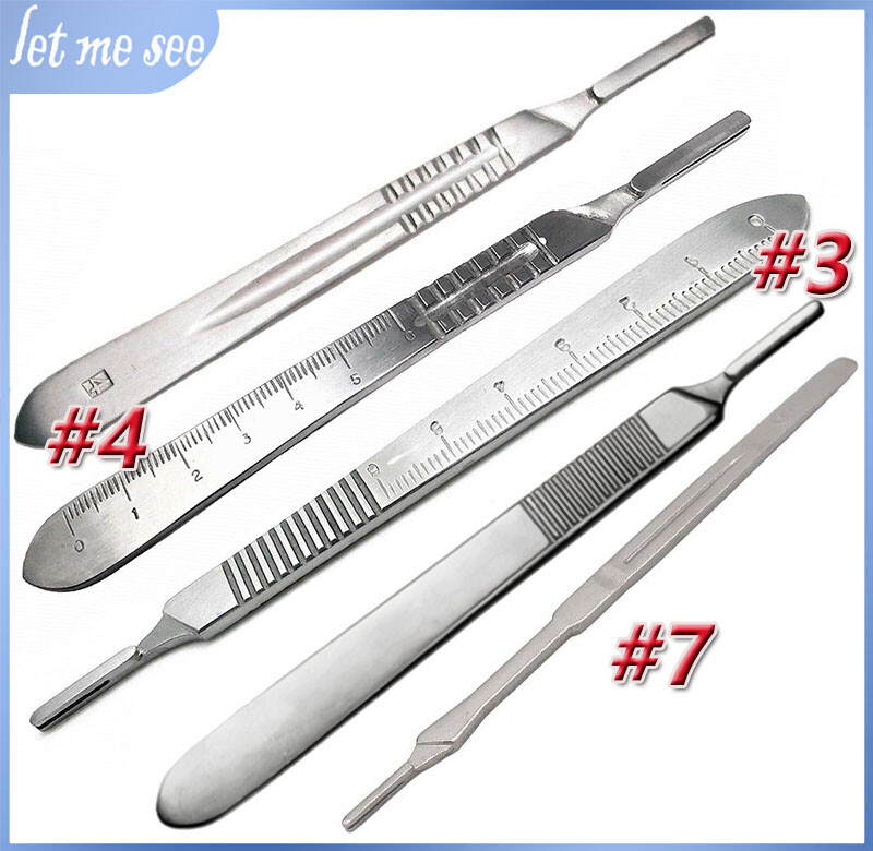 Scalpel Handle No.3/No.4/No.7 Surgical Scaple Handle Stainless Steel ...