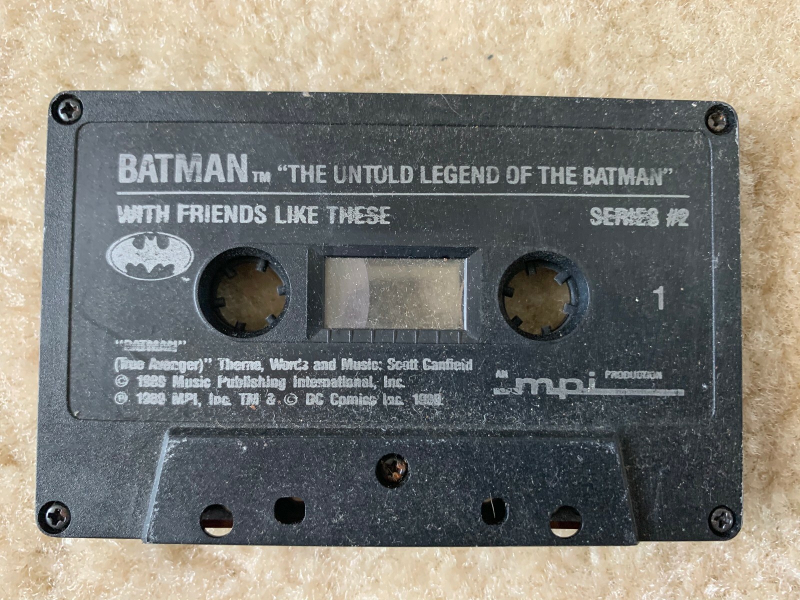 Vintage Batman The Untold Legend of The Batman Cassette Tape Warner ...