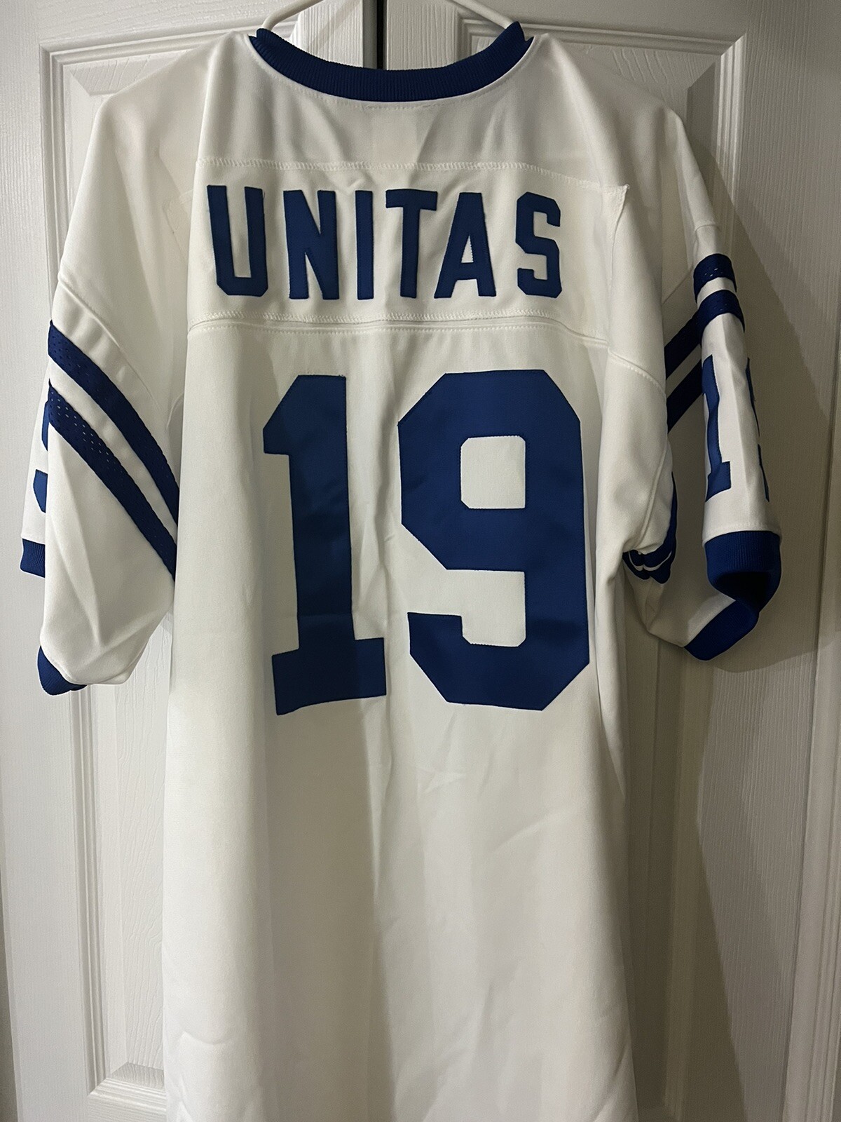 Johnny Unitas Baltimore Colts #19 Stitch Jersey by Throwback Stars ...
