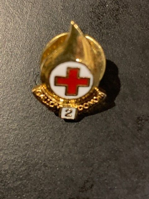 American Red Cross- 2 Gallon Blood Donor Pin | eBay