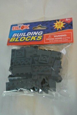 Top Blox - 48 Building Blocks Bag - Black - Works with Lego | eBay