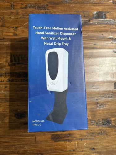 Touch-Free Motion Sanitizer or Soap Dispenser w/Wall Mount & Metal Drip ...