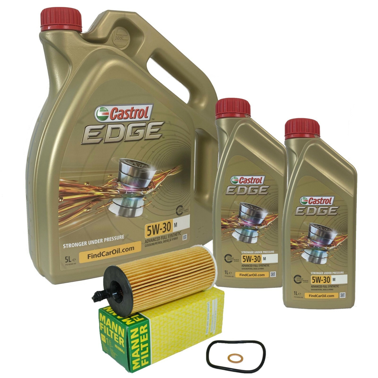 MANN Ölfilter Hu6004x Ölwechsel-Kit BMW mit 7L Castrol Edge Titanium ...