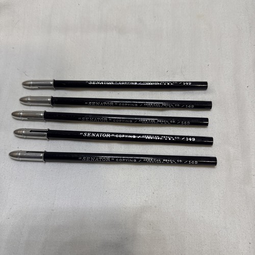 Lot of 5 Vtg American Pencil Co. Senator Copying 149 w/Metal Cap ...