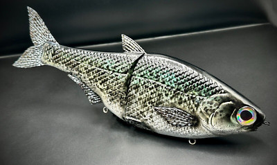 CUSTOM PAINTED HINKLE SHAD CLONE 9" SWIMBAIT HI DEF CRAPPIE COLOR-WAY 🔥 ...