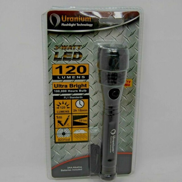 Halpern IMPORT Company Uranium Flashlight Technology 3-watt LED 120 Lumens for sale online | eBay