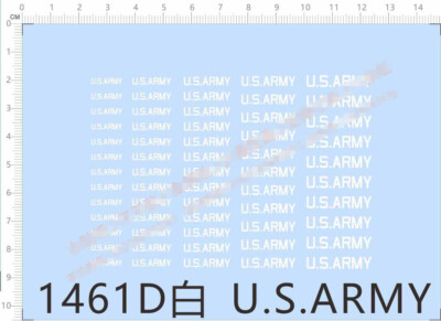 US ARMY for different scales model kits Markings Water Slide Decal ...