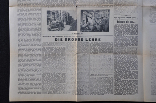 Original WWII Red Army Newspaper Freies Deutschland BERLIN 1945 - RARE ...