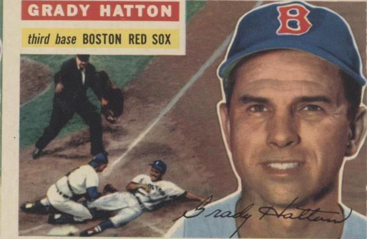 1956 Topps - Yogi Berra, Grady Hatton, Nestor Chylak #26 Gray Back ...
