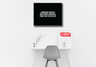 Surround yourself with people level up Canvas Print PreStretched ...