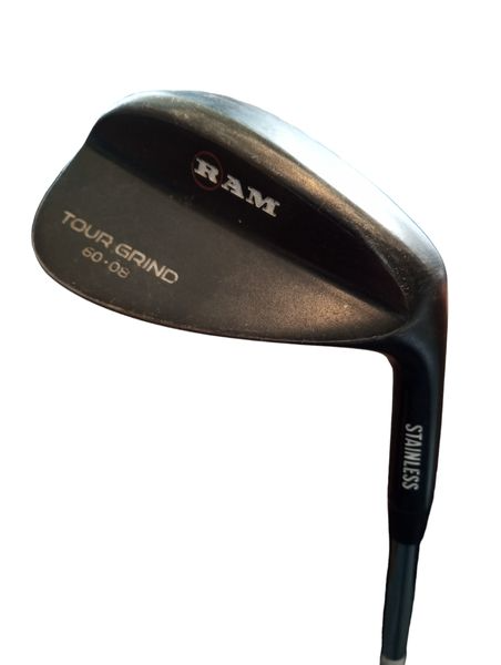 RAM Tour Grind 60-08 Lob Wedge -R45 Black Steel Shaft - 36" Gunshot ...