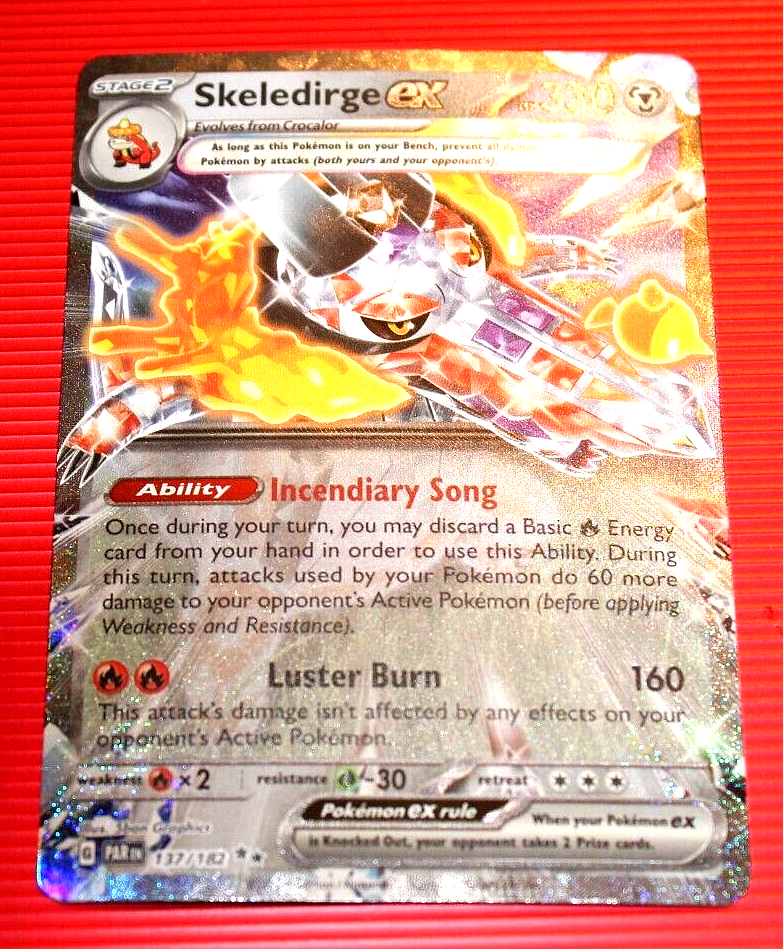 Skeledirge EX HP 330 2023 Holo Ultra Rare Collectible Pokemon Card No ...