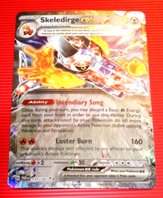 Skeledirge EX HP 330 2023 Holo Ultra Rare Collectible Pokemon Card No ...