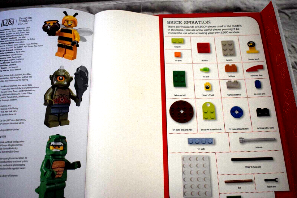 LEGO Ideas Studio CREATURES Design Set Creative Lego Design Book w/ Gel ...