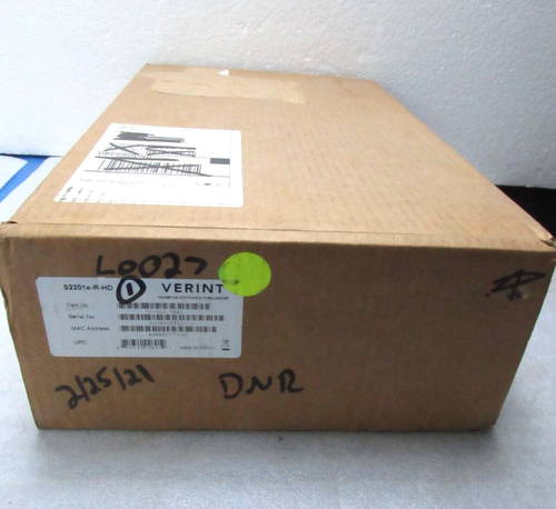 Verint S2201e-R-HD 16 Camera Decoder 70-300-7241 (FACTORY SEALED) [CTPA ...