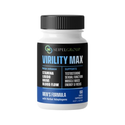 NEW Seipel Group Virility Max Men's Formula with Herbal Adaptogens 60 ...
