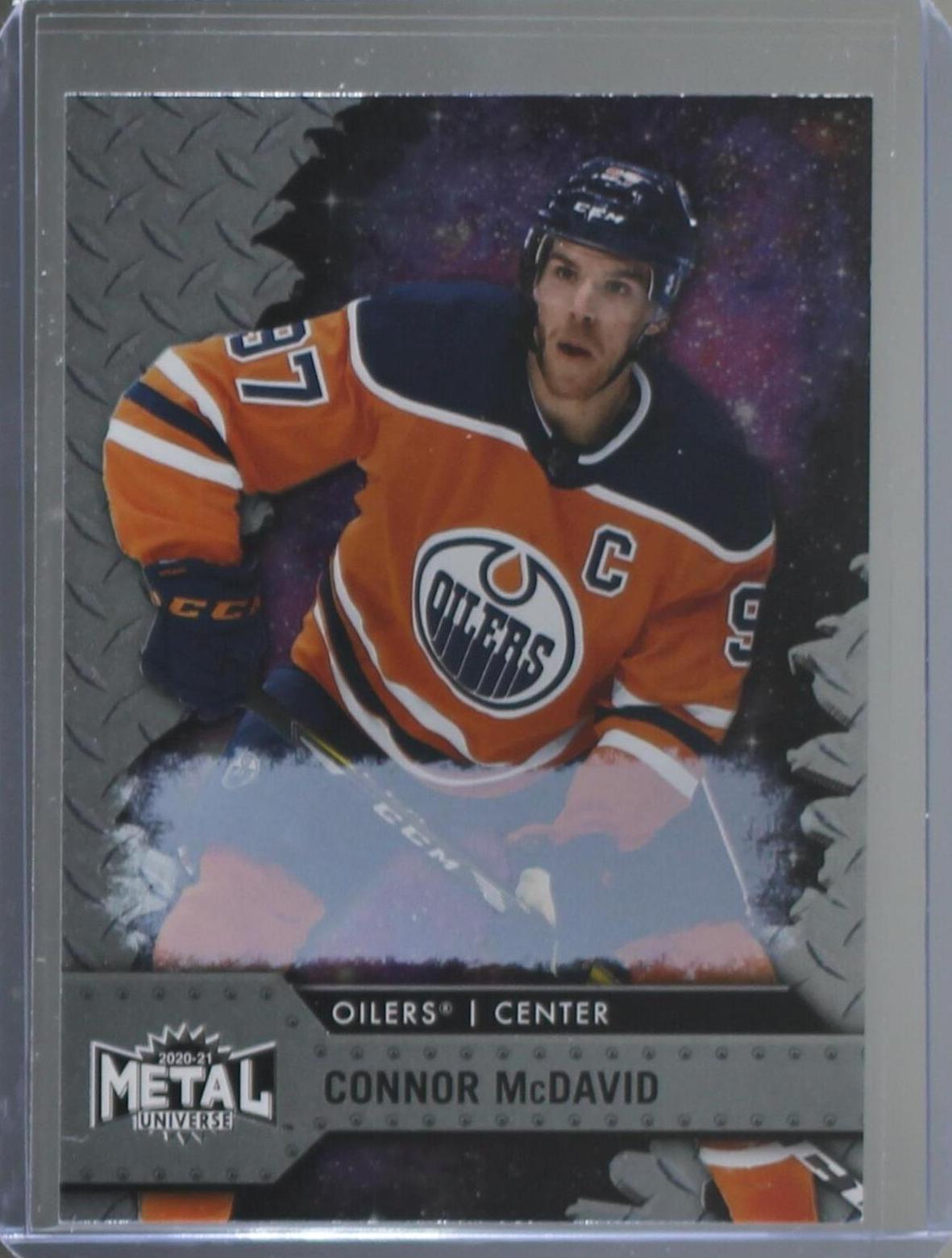 2020-21 Skybox Metal Universe - Connor McDavid #97 Silver Autographs ...