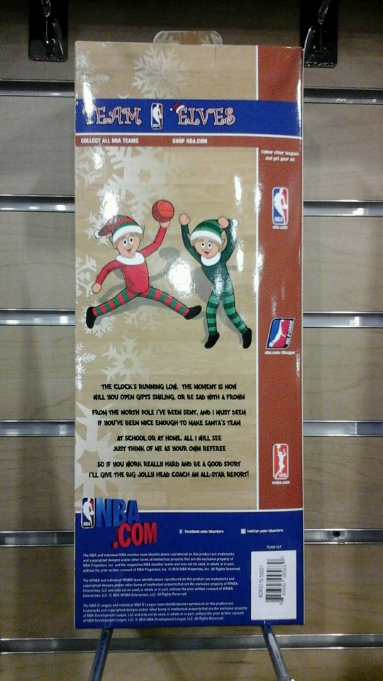 CLEVELAND CAVALIERS TEAM ELF BRAND NEW IN PACKAGE Perfect for a SHELF ...