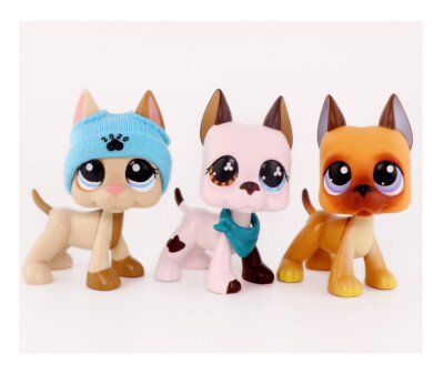 3pcs Pet Shop LPS Great Dane Lot 577 244 1647 with Accessories Kids ...