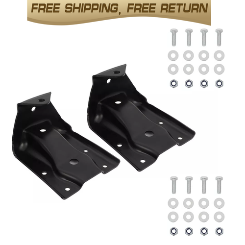 Pair Rear Leaf Spring Hanger Shackle Bracket Kit for Chevy Silverado ...