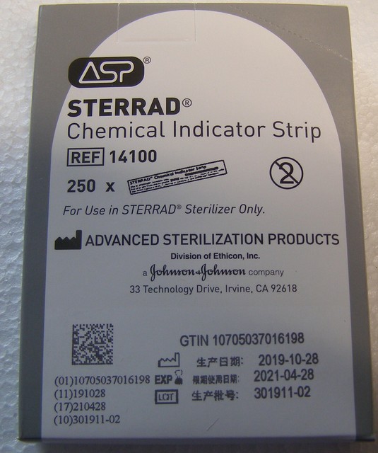 ASP Sterrad Chemical Indicator Strips 14100 Pack of 250 for sale online ...