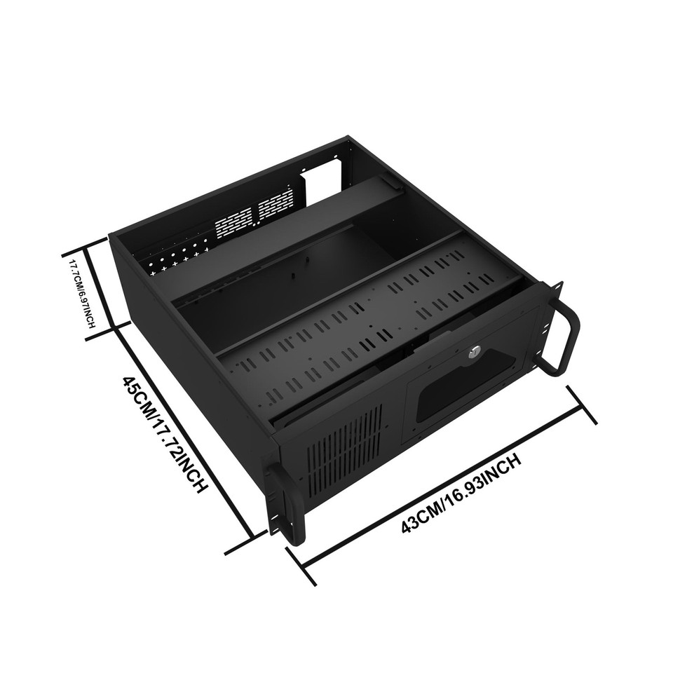 4U Server Cabinet Case,4U Server Chassis Rackmount Server Case 7 x PCI ...