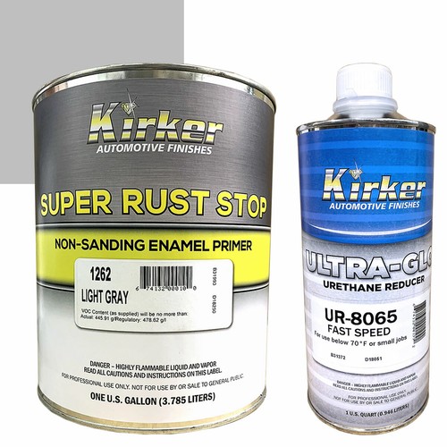 Gal Kirker Super Rust Stop Non Sanding Enamel Primer LT Gray 1262 Fast ...