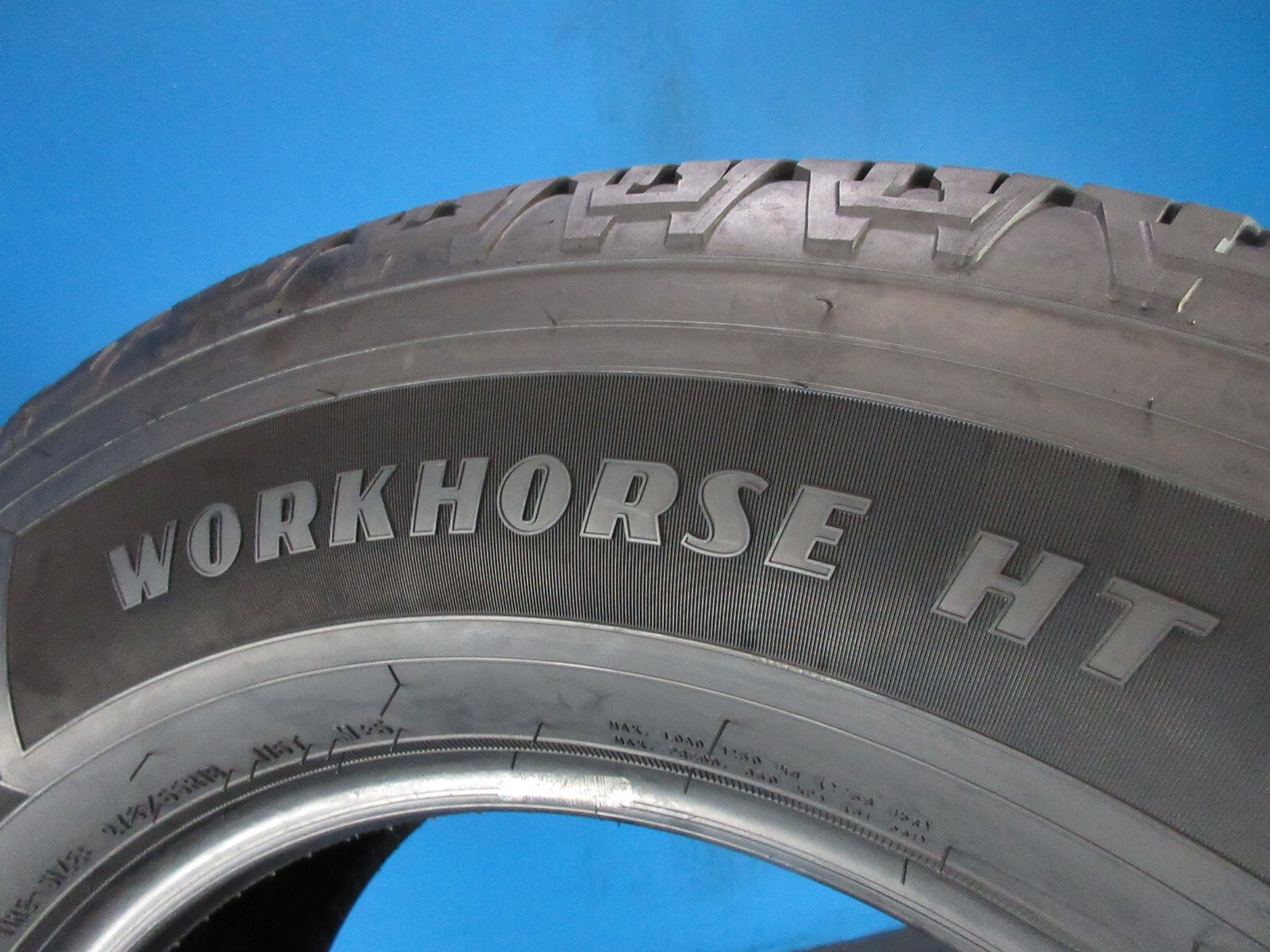 Used Goodyear Wrangler Workhorse HT 275 65 18 11-12/32 High Tread 1052D ...