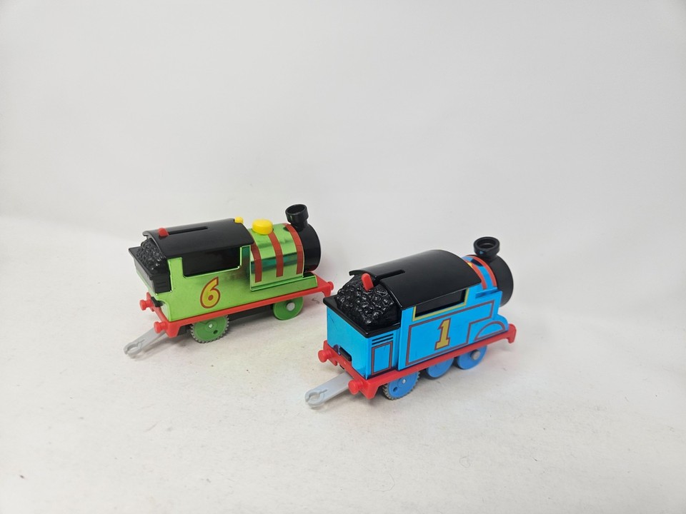 Thomas & Friends Trackmaster Motorized AEG Metallic Thomas Percy Tank ...