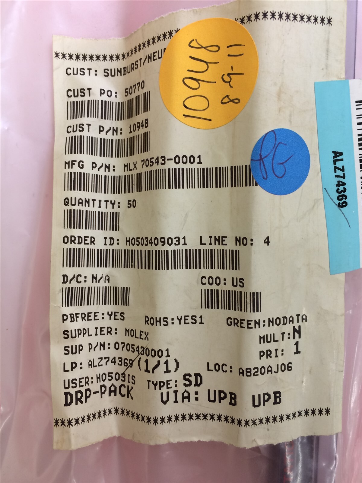 70543-0001 MOLEX CONN HEADER VERT 2POS 2.54MM ROHS 10 PIECES | eBay