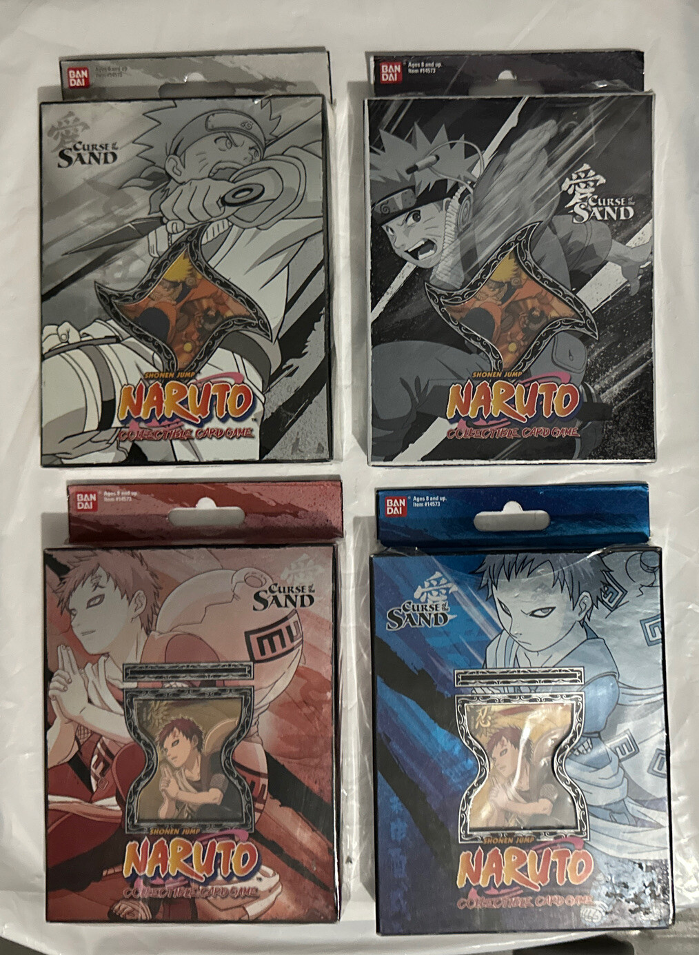 Naruto Curse Of The Sand Set Of All 4 Decks For Card Game CCG TCG RARE ...