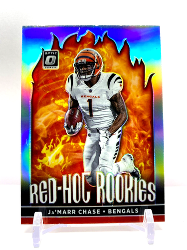 2021 Panini Optic Red Hot Rookies Silver Prizm Ja'Marr Chase Cincinnati ...