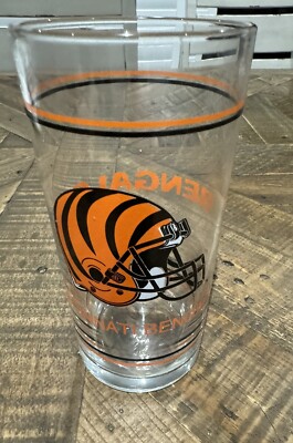 Cincinnati Bengals Barware Pint Glass Features Football Helmet And Team ...